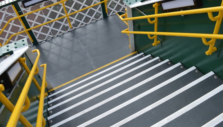 Galvanised balustrades are the perfect fit for a railway station ...
