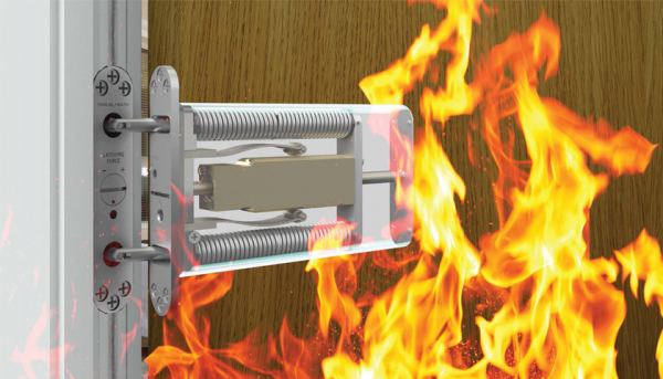 Concealed door closers enhance high-rise fire safety.