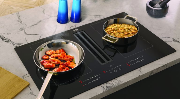 Beko launch induction hob with integrated vented extractor - Specification Product Update
